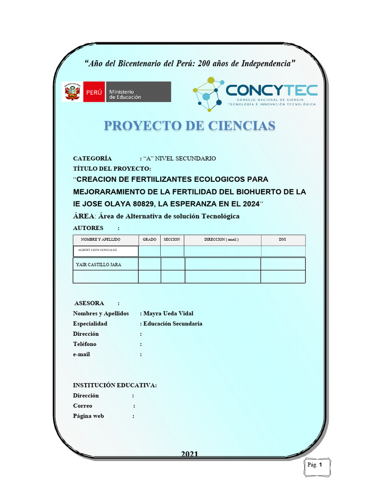 Proyecto de Ciencias | PDF | Compost | Residuos
