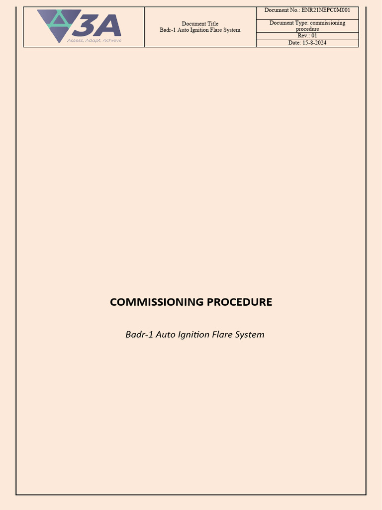 Electrical Commissioning Procedure 03 | PDF | Electrical Wiring ...