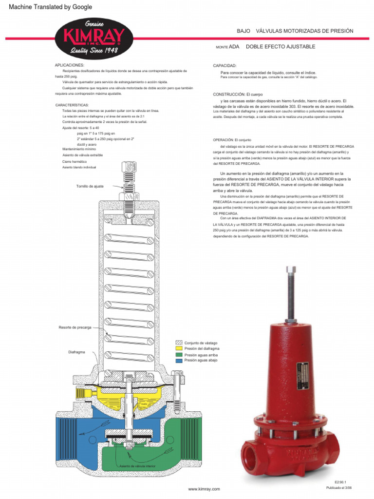 C3. Valves - Kimray 112smtada Low Press Motor Va | PDF | Acero ...