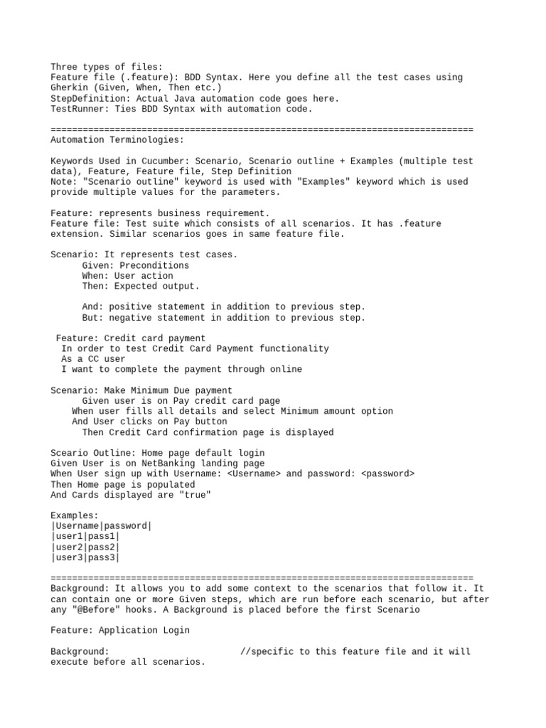 00 BDD Cucumber | PDF | Computer Programming | Software Engineering