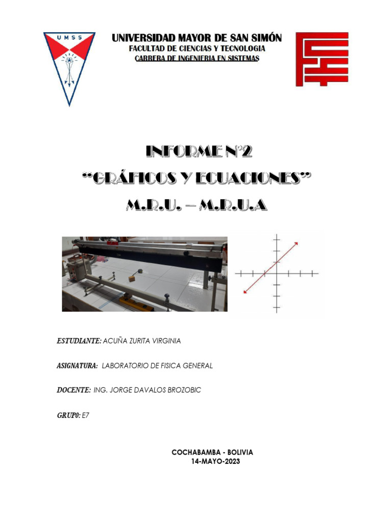 Practica 2 Fisica General | PDF | Ecuaciones | Variable (Matemáticas)