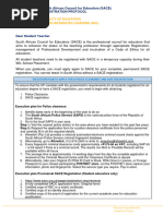 SACE Application Form for Student Teachers | PDF | Legal Liability ...