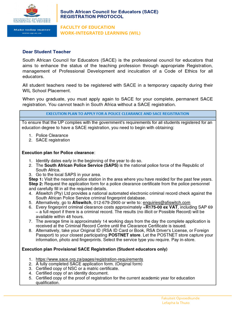 Wil - Sace - Registration Protocol | PDF | Identity Document | Criminal ...