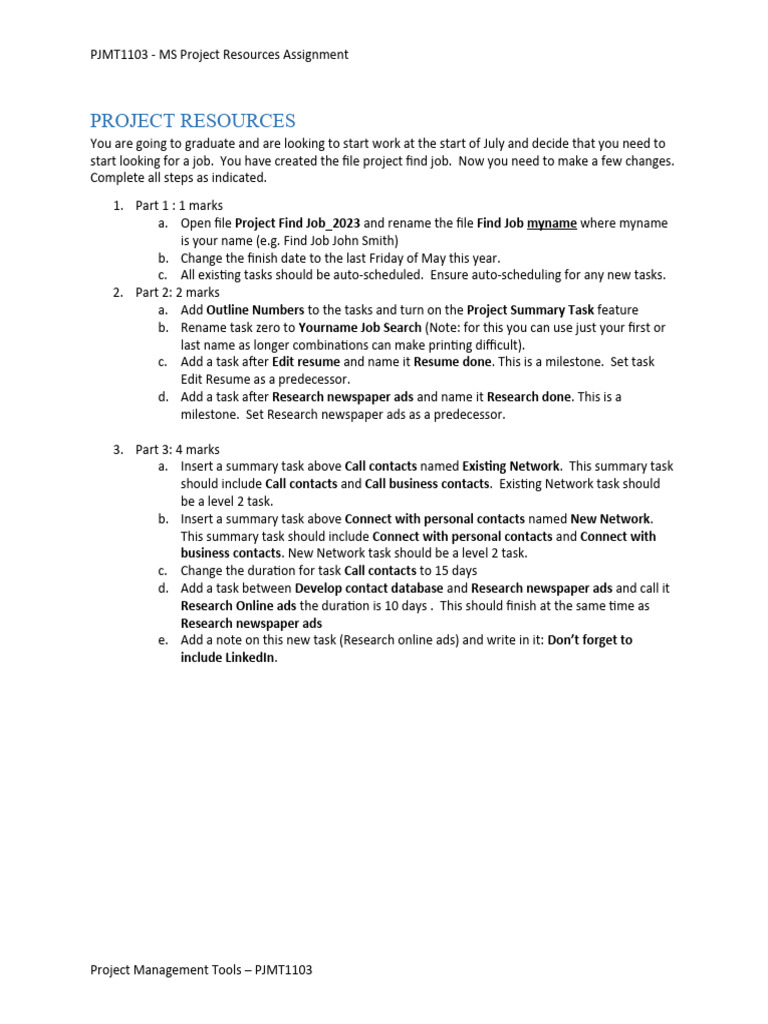 Job Search Project Guide | PDF | Software | Computing