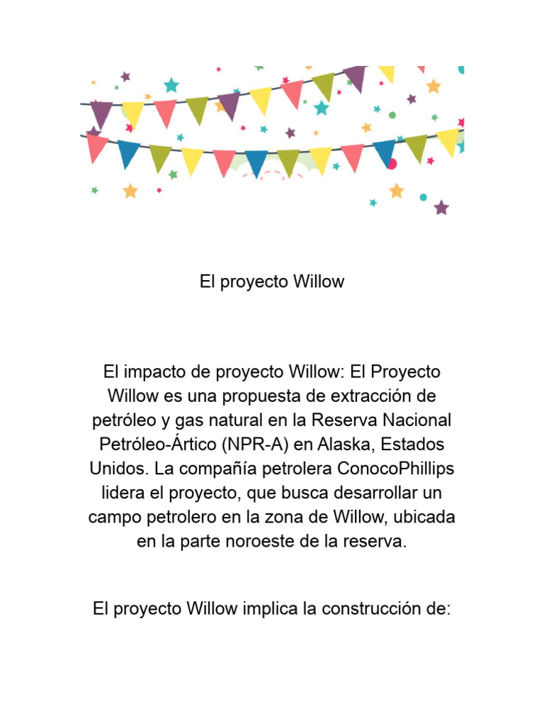 Proyecto Willow | PDF