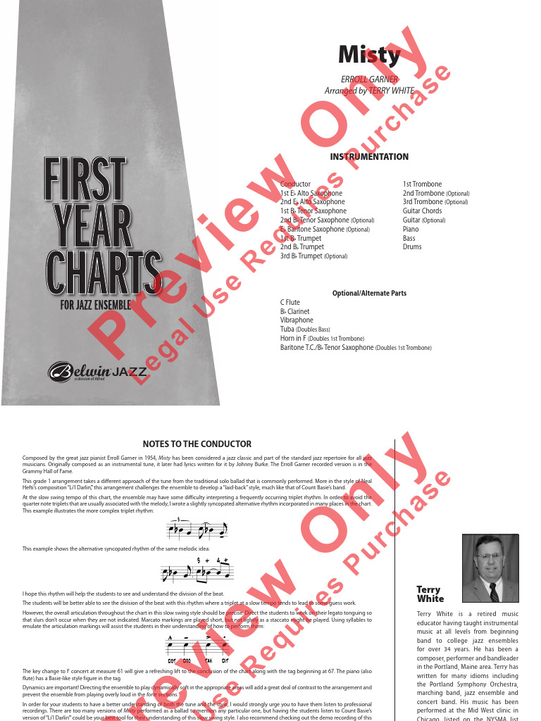 Misty: Preview Only | PDF | Jazz | Saxophone