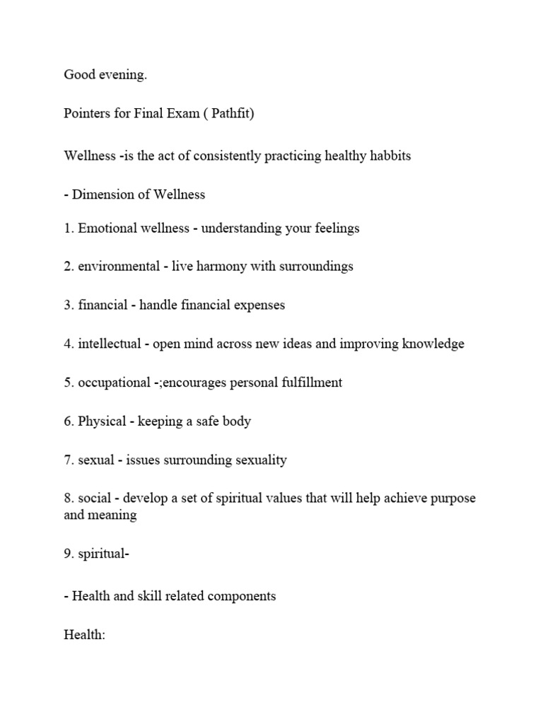 PE Final | PDF | Balance (Ability)