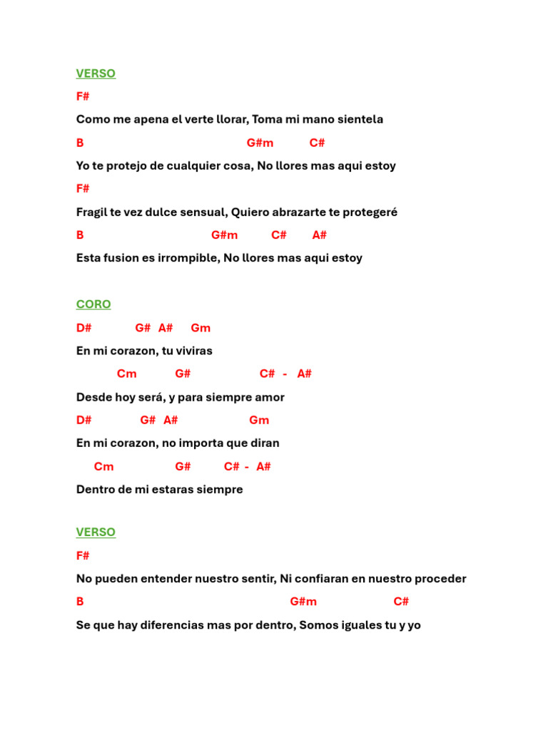 En Mi Corazon Viviras - Phill Collins TAB | PDF