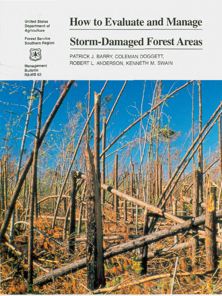 How To Evaluate and Manage Storm-Damage Forest Areas | PDF