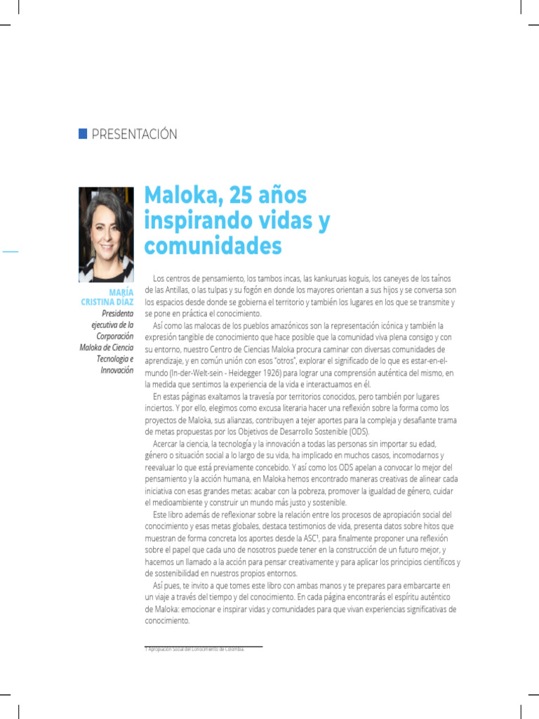 Conoce A MALOKA | PDF | Desarrollo sostenible | Sustentabilidad