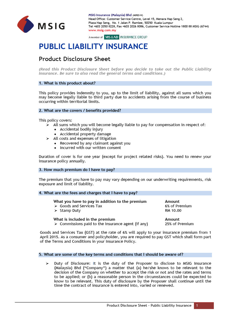 Public Liability Insurance Guide | PDF | Insurance | Liability Insurance