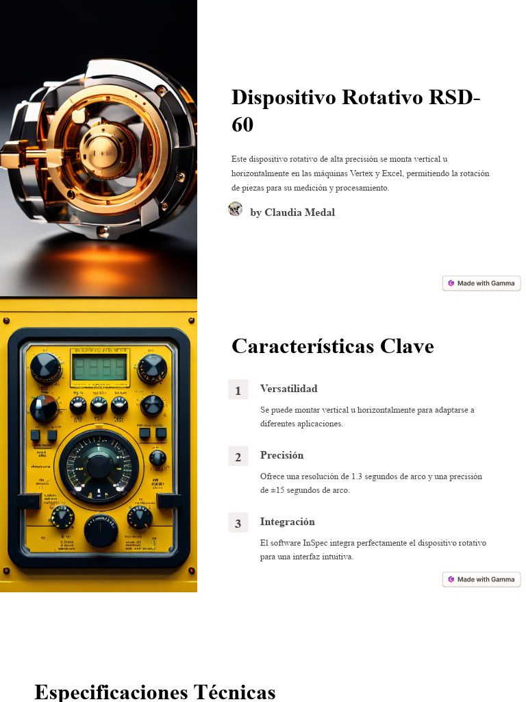 Dispositivo Rotativo RSD-60: Precisión y Versatilidad | PDF | Software ...