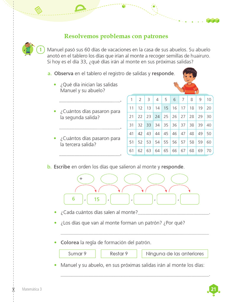 ANEXO Sesion 9 de Agosto Matematica Patrones Numericos | PDF