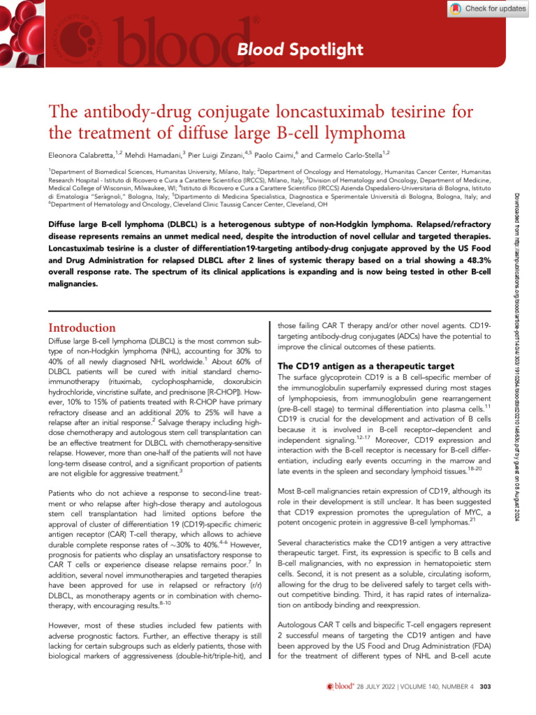 Blood Bld 2021014663 c | PDF | Chemotherapy | Medical Specialties