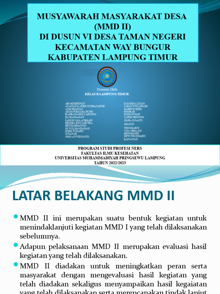 MMD - 2 - Lamtim Revisi | PDF