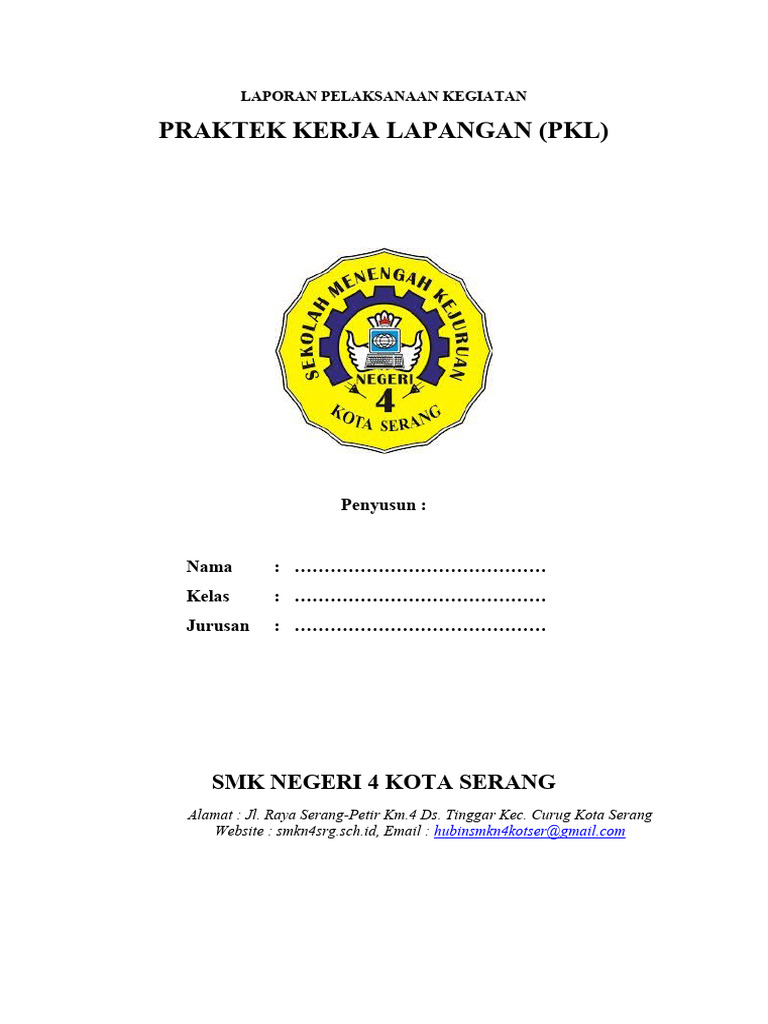 Format Laporan PKL | PDF