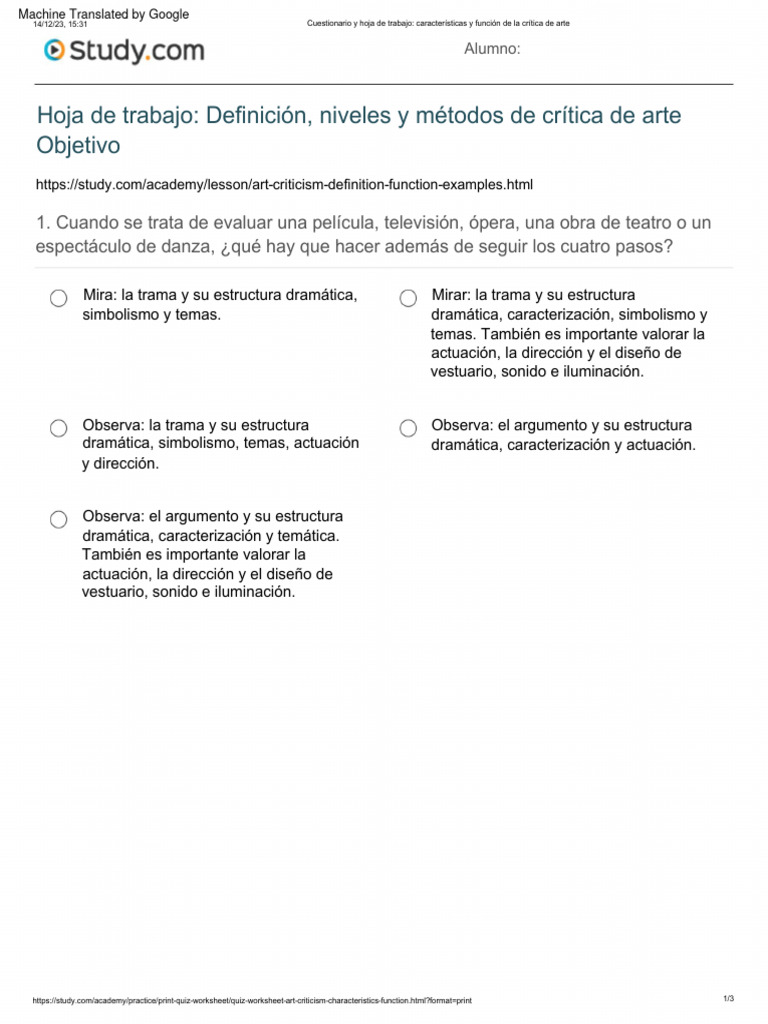 Hoja de Trabajo 3 | PDF | Teatro | Composiciones Musicales