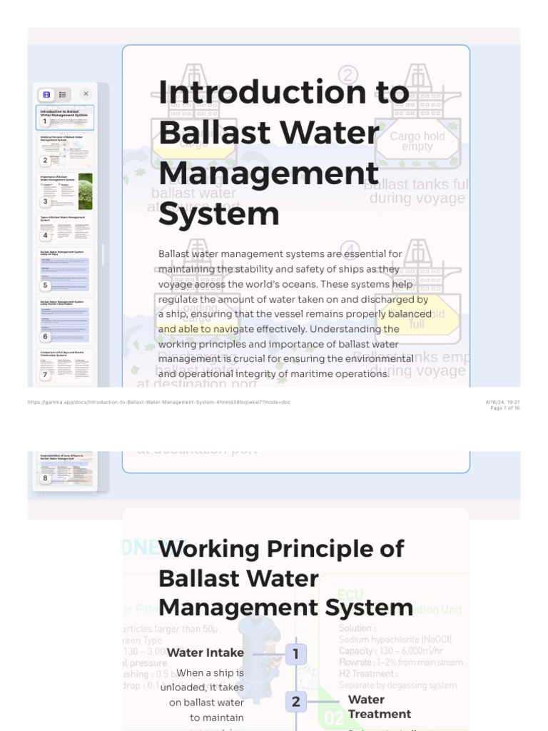 Ballast Water Management Systems Overview | PDF | Water | Ultraviolet