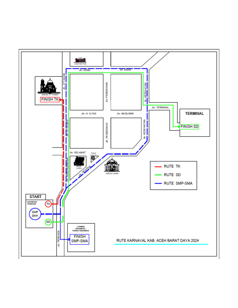 RUTE KARNAVAL ABDYA 2024-Model | PDF