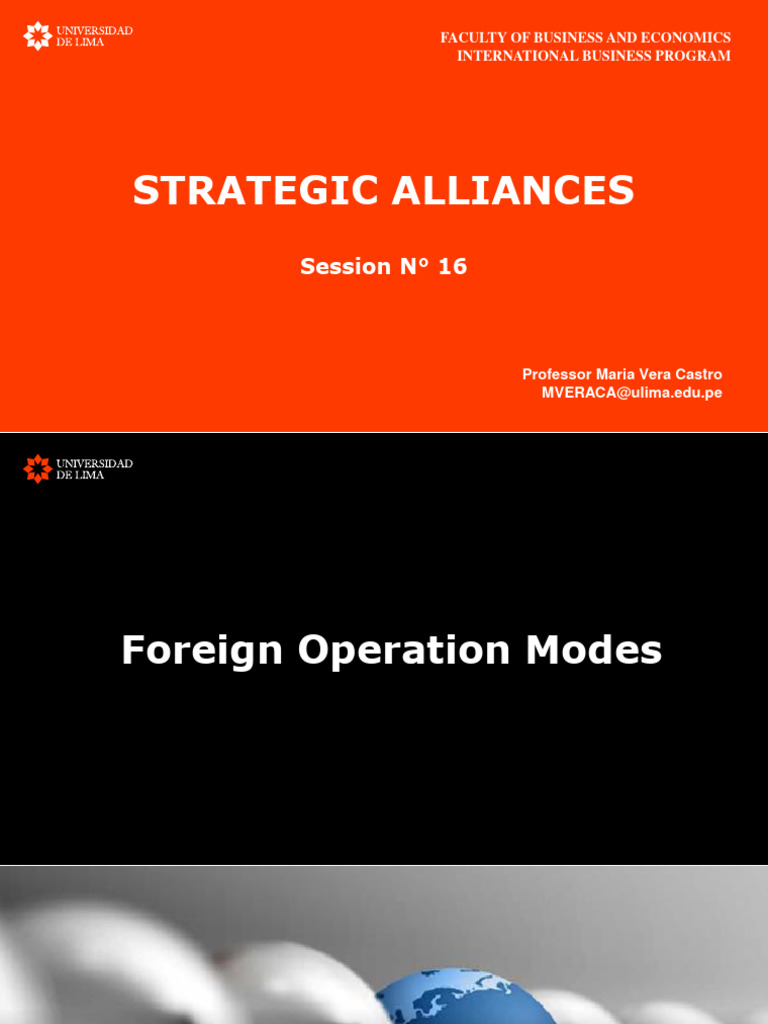 Foreign Operation Modes | PDF | Franchising | Mergers And Acquisitions