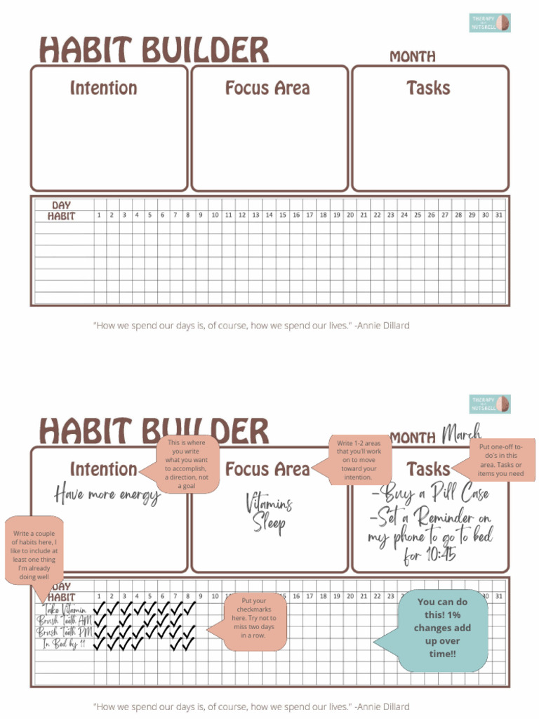 Habit Builder Better With Explainer | PDF