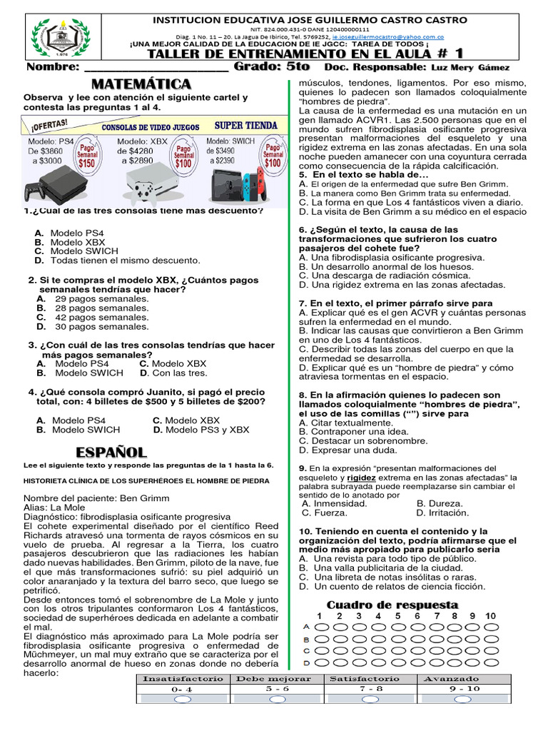 Fibrodisplasia osificante progresiva: La Mole | PDF