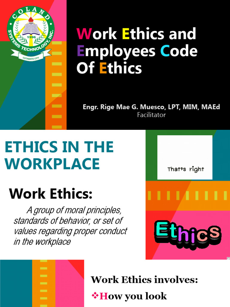Work Ethics | PDF | Leadership | Organizational Behavior