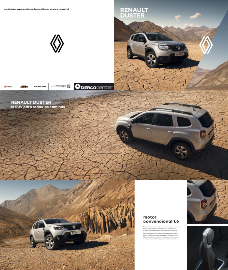 Ficha Tecnica Renault Duster | PDF | Sistema de freno antibloqueo | Vehículos terrestres