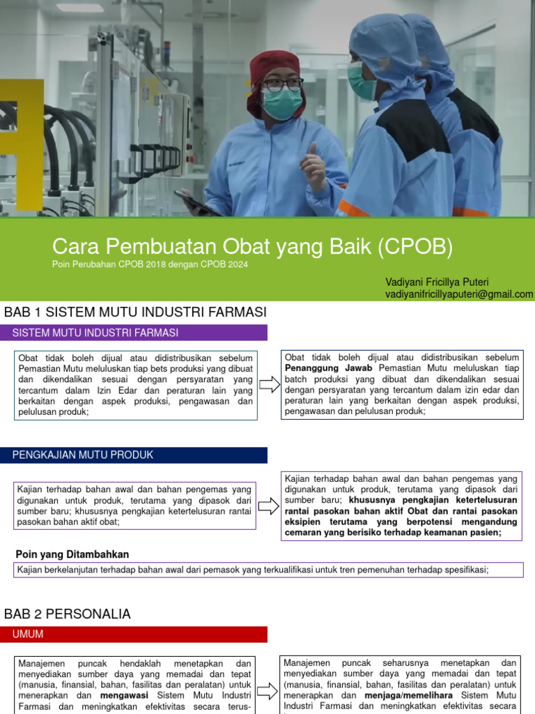 Cpob 2018 Vs 2024 | PDF