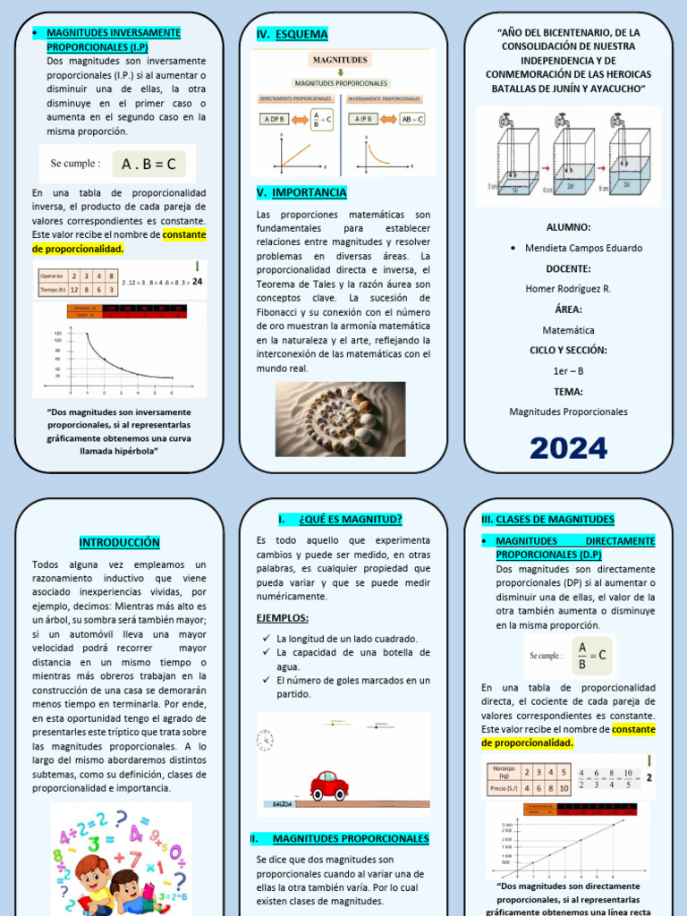 TRIPTICO 6 | PDF | Matemáticas