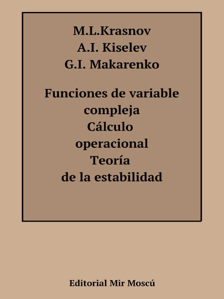 Funciones de Variable Compleja | PDF
