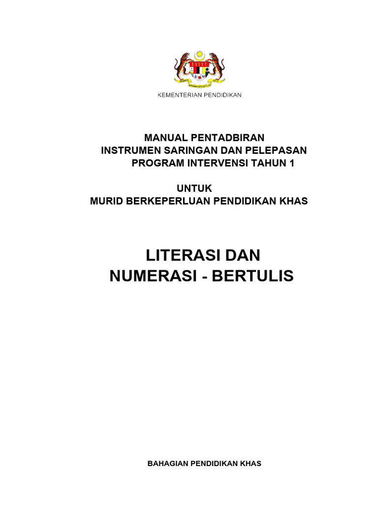 Lampiran 2 - Manual Pentadbiran Instrumen Saringan Dan Pelepasan ...