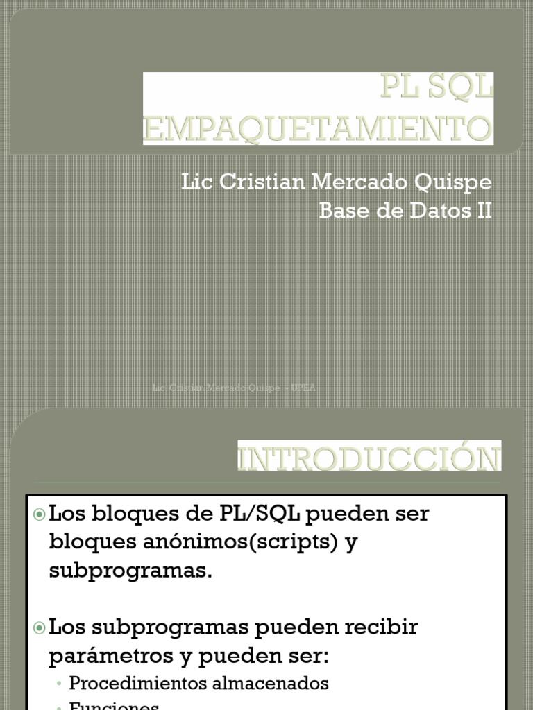 Procedimientos Funciones | PDF | Ingeniería Informática | Desarrollo de software