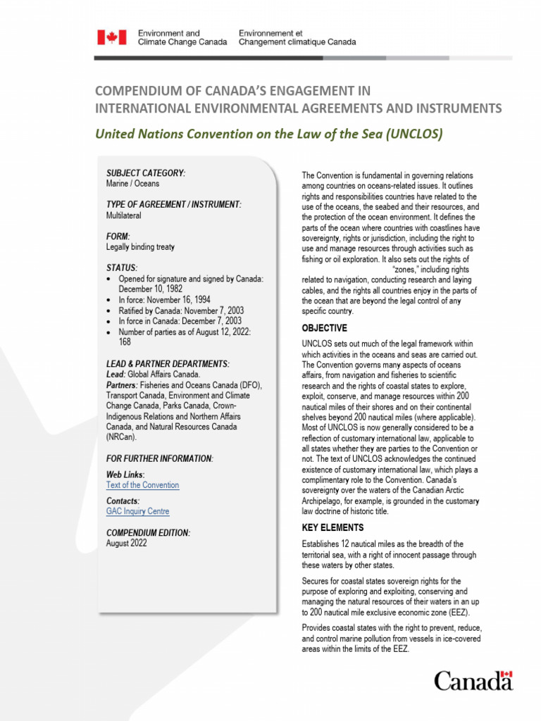 United Nations Convention Law Sea Pdf United Nations Convention On