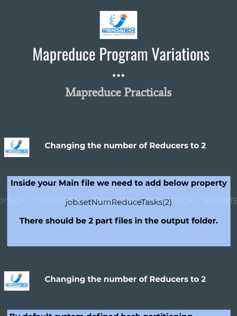 Mapreduce Program Variations Pp-Unlocked | PDF