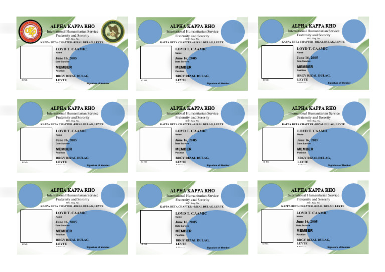 Akp Id New | PDF | Fraternities And Sororities | Student Societies