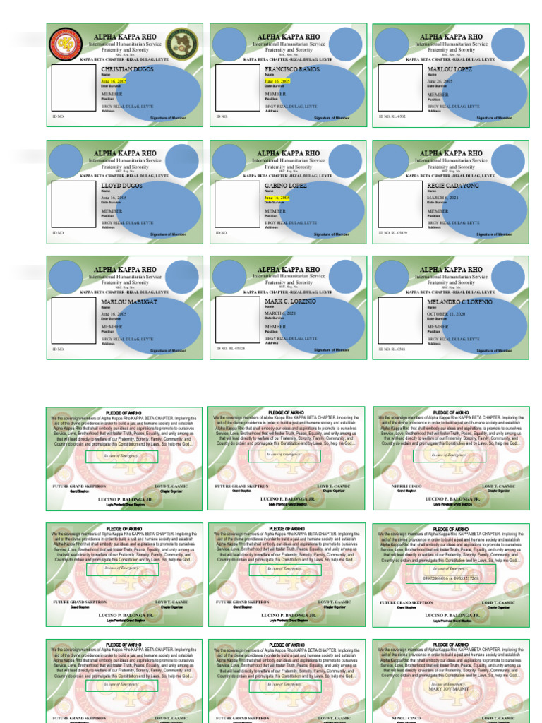 Akp Id Layout-Final | PDF | Fraternities And Sororities | Fraternities