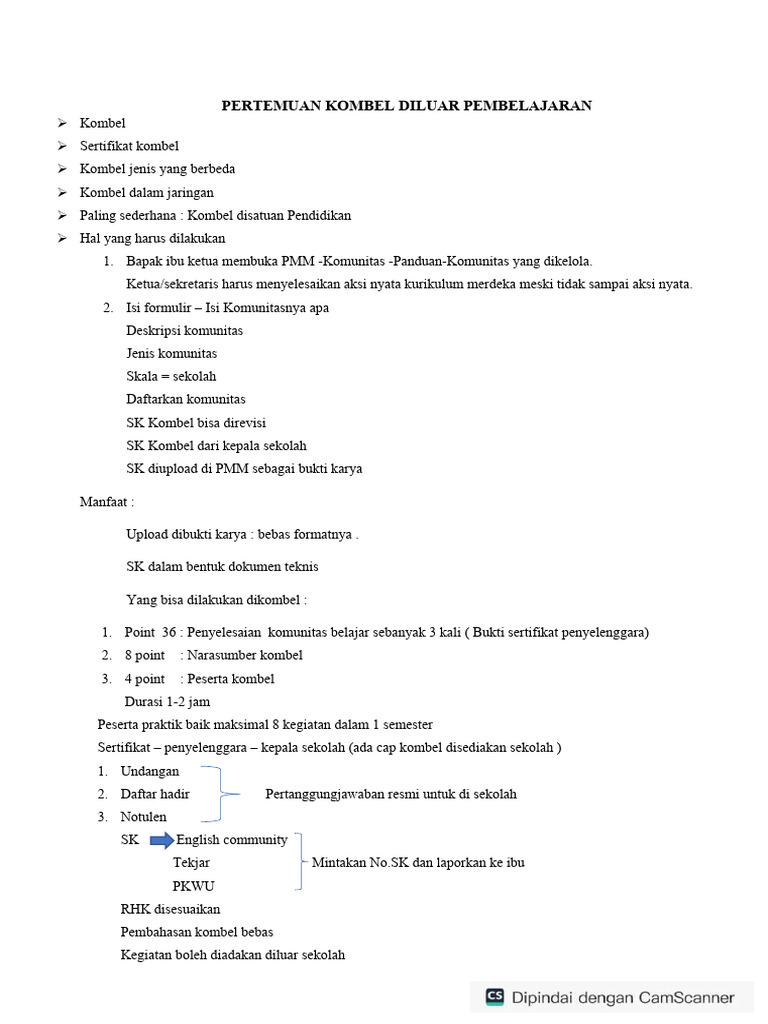 Pertemuan Kombel Hari Ini Dengan Nasrum Bu Asih | PDF | Karier & Perkembangan | Ilmu Sosial