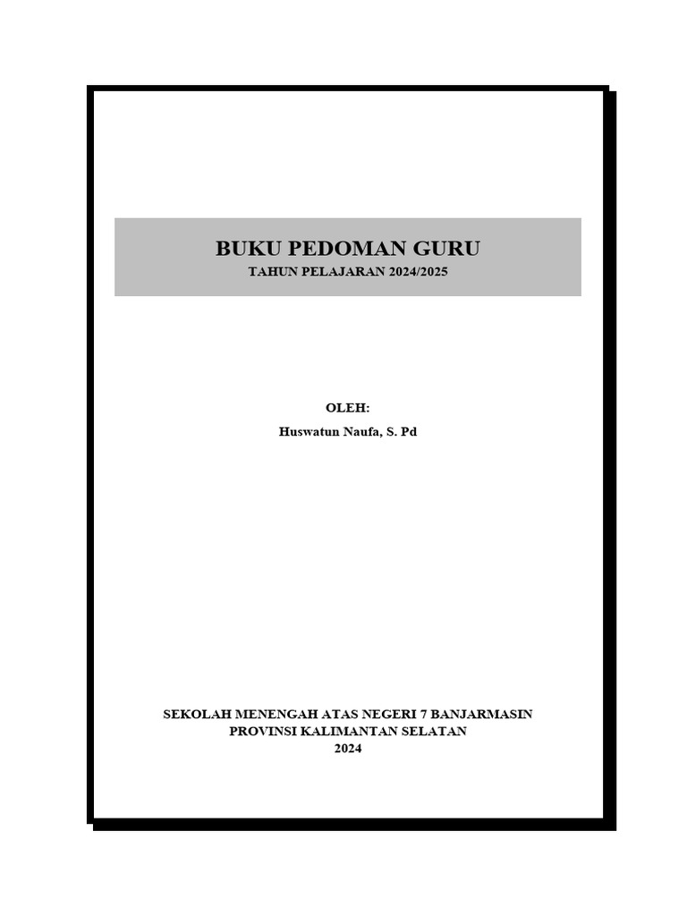 BUKU PEDOMAN GURU Salma | PDF