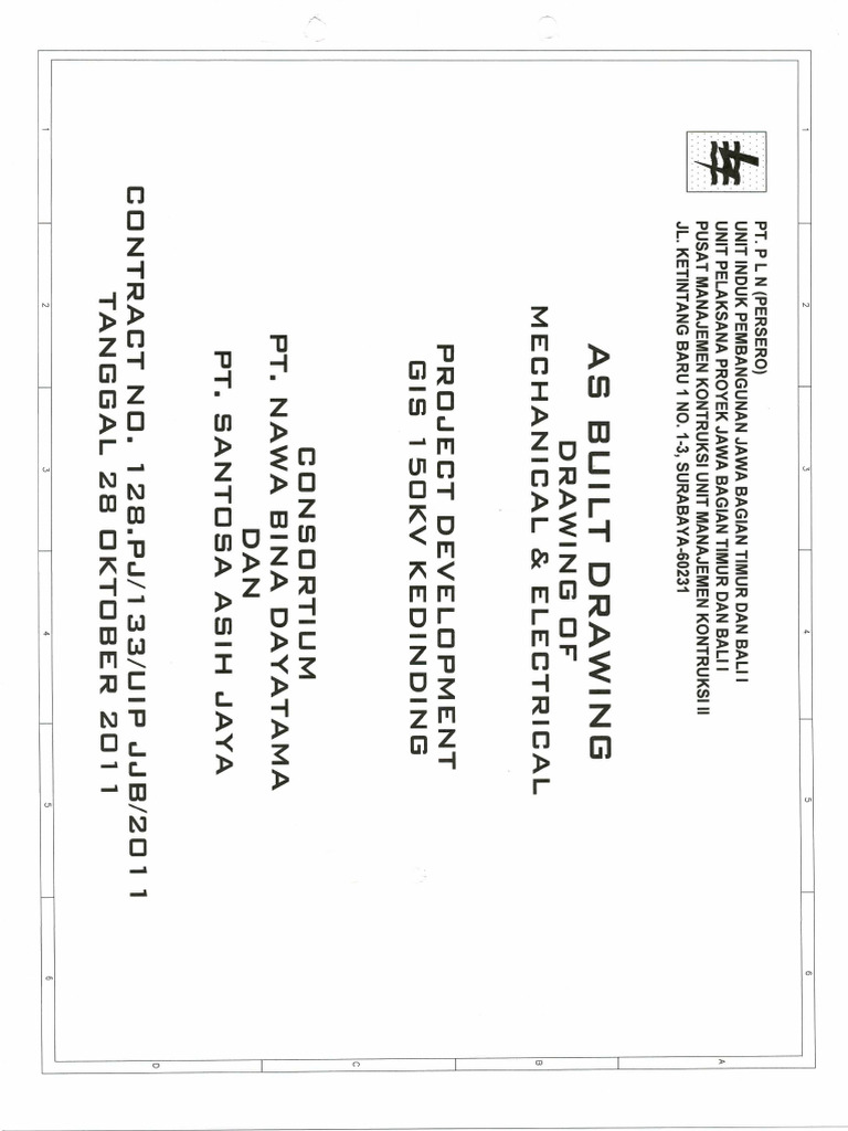 Gis 150kv Kedinding - Single Line Diagram | PDF