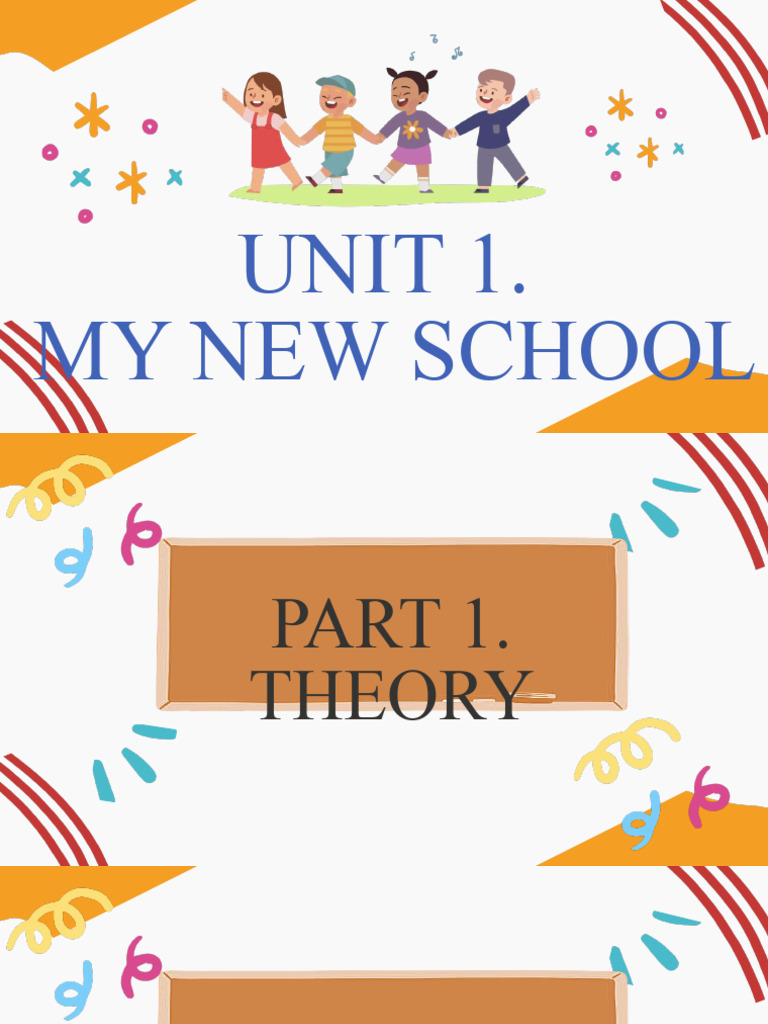 Unit 1. My New School | PDF
