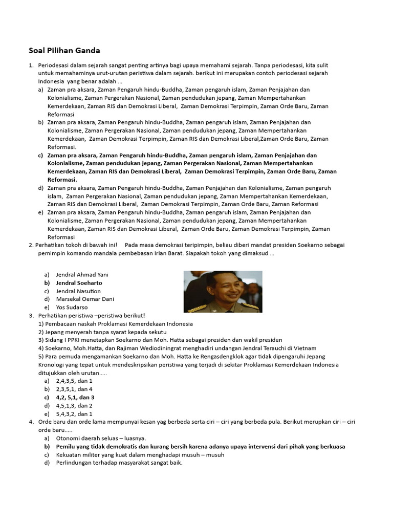 Soal Pilihan Ganda | PDF