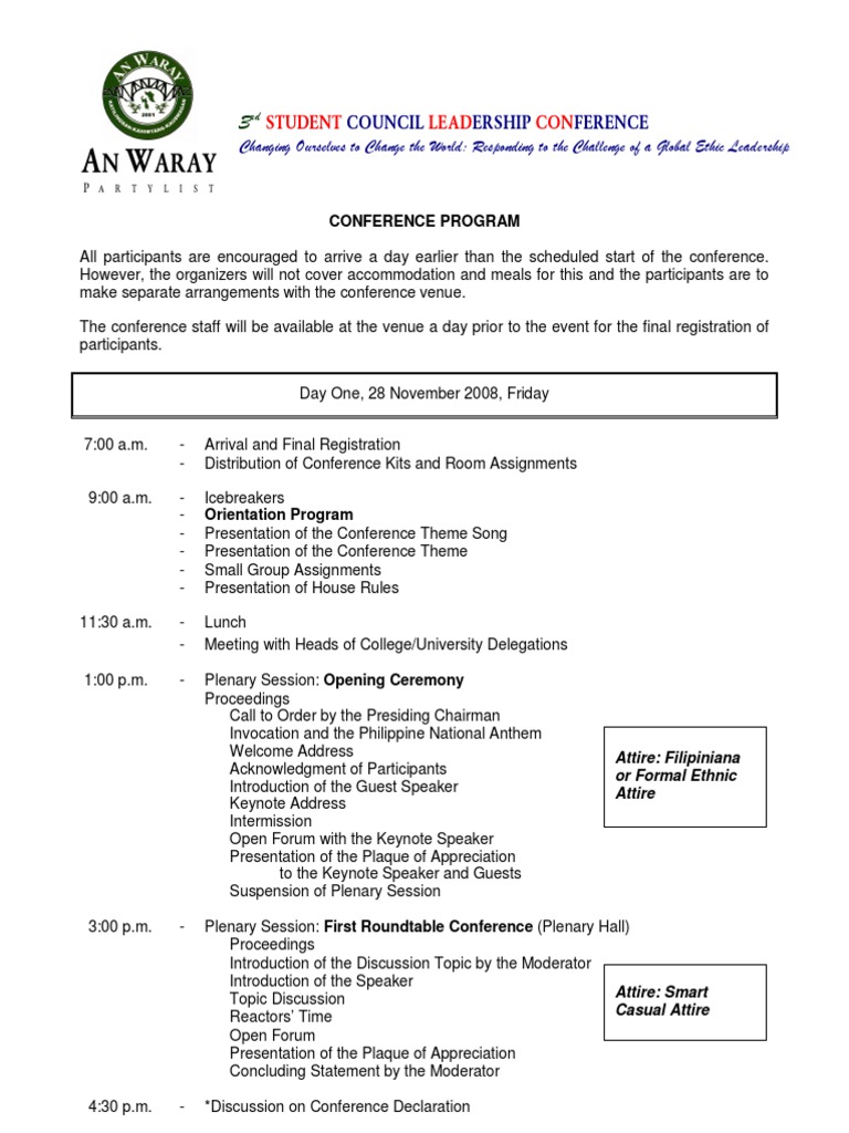 Conference Program | PDF