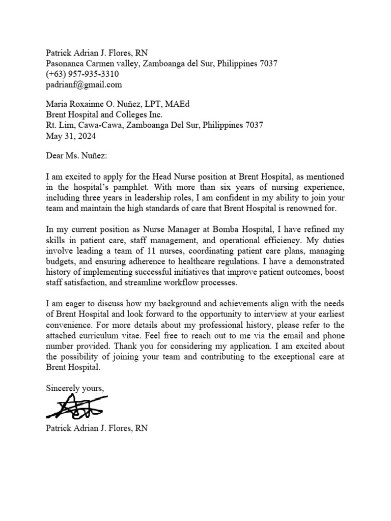 Application Letter Bomba | PDF