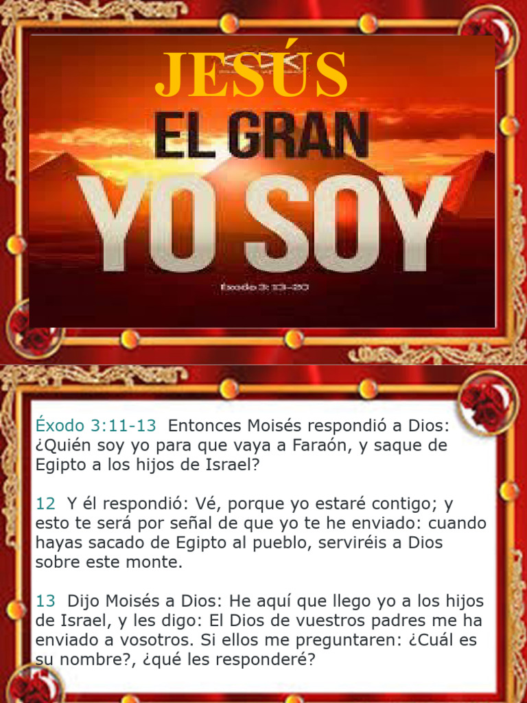 Los 7 "Yo Soy" Declaraciones de Jesús | PDF | Libro del éxodo | Moisés