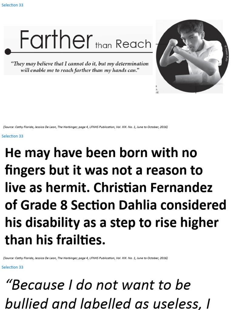 Overcoming Disability: Christian's Journey | PDF
