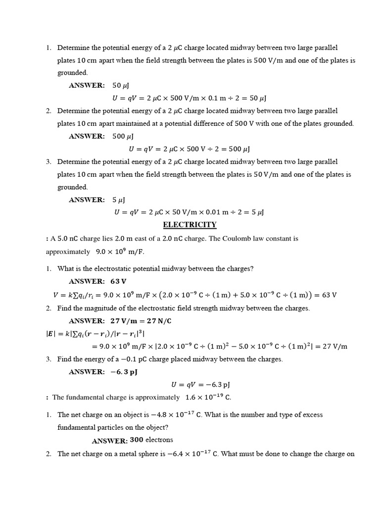 Electricity | PDF | Electrical Resistance And Conductance | Electrical Network