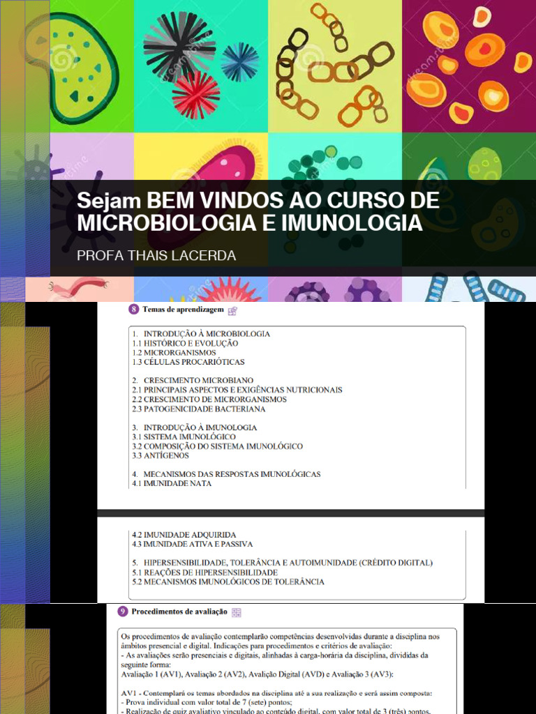 Aula 1 Introddu o a Microbiologia | PDF | Microbiologia | Microrganismo