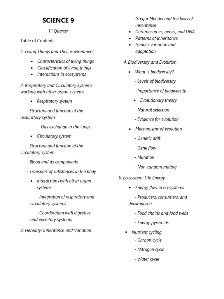 Science 9 | PDF | Dominance (Genetics) | Heredity