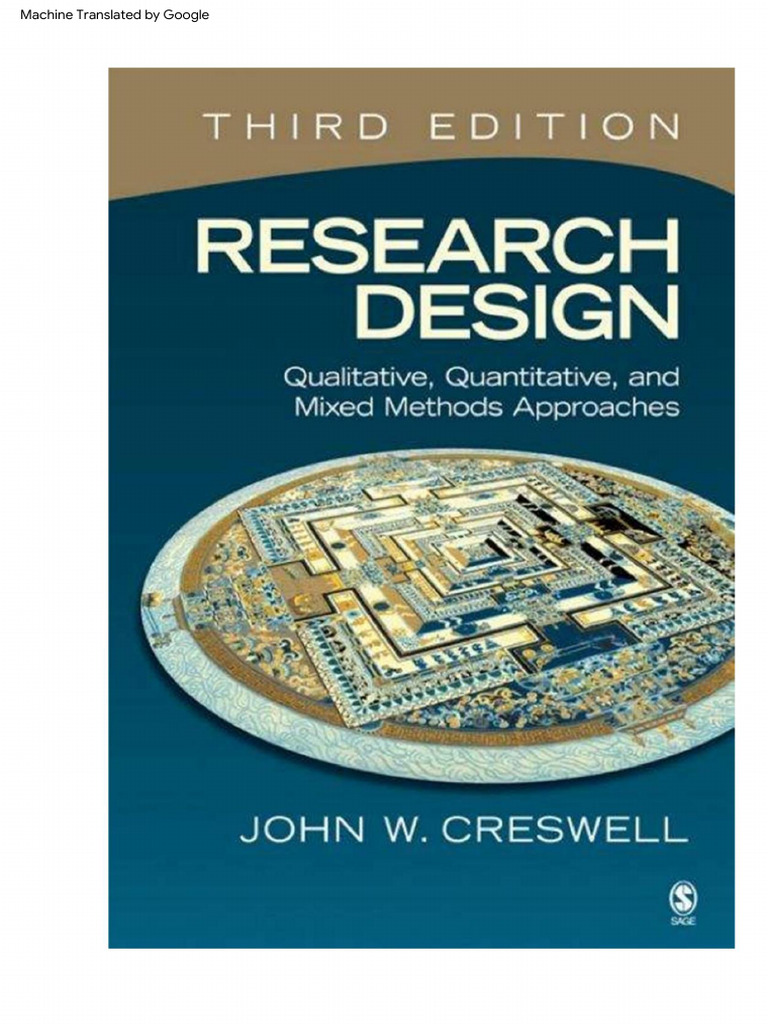 Creswell Traducido A Español | PDF | Investigación cuantitativa | Diseño